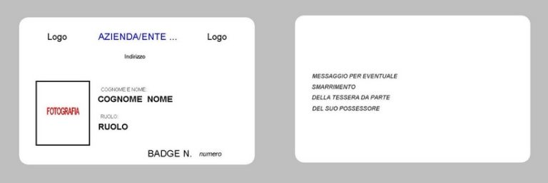 BADGE AZIENDALI PERSONALIZZATI - Eurochip Team Solutions Srls